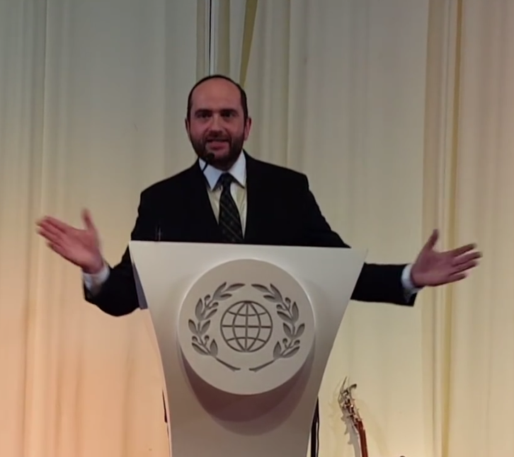 INTERNATIONAL CHRISTIAN EMBASSY DINNER, JERUSALEM - Rabbi Pini Dunner