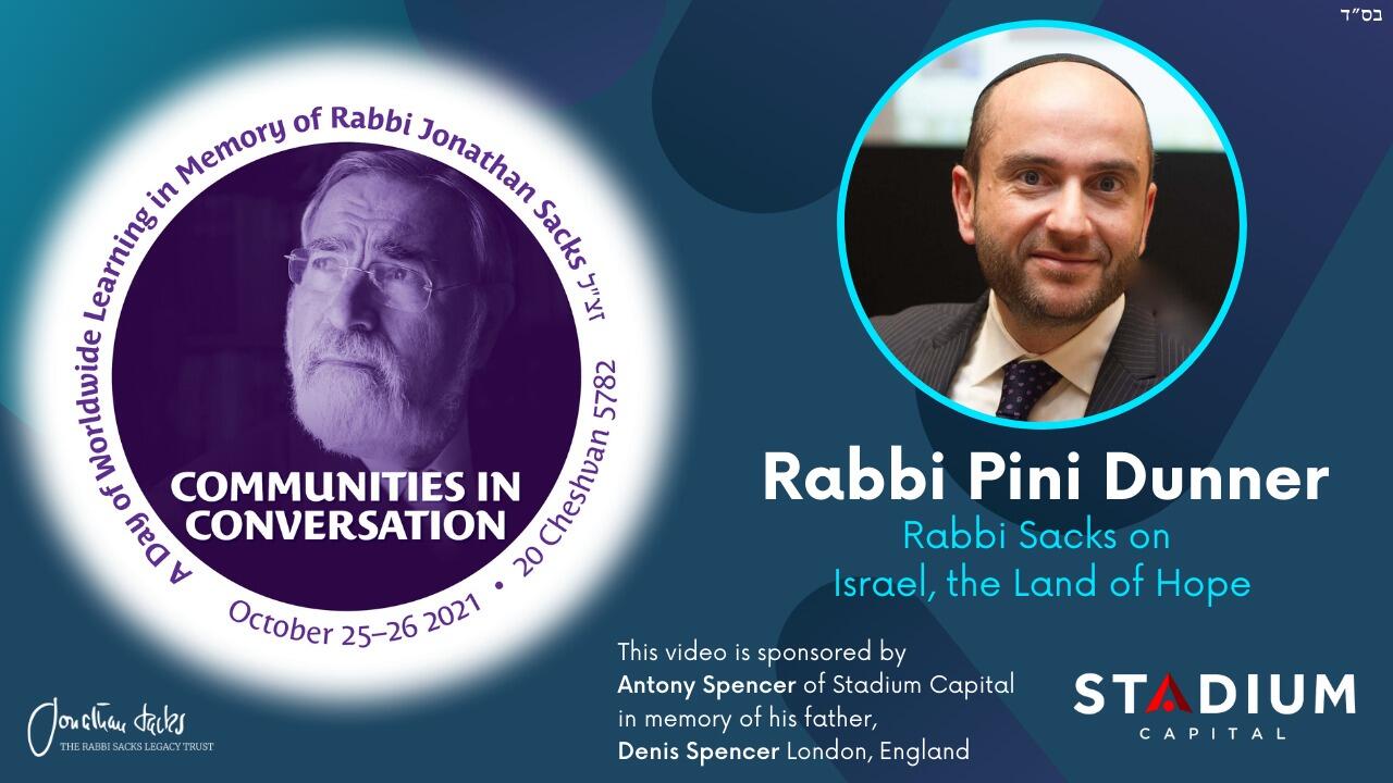 ISRAEL, THE LAND OF HOPE - Rabbi Pini Dunner